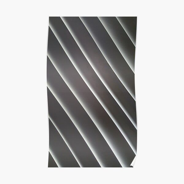 "Stark Minimalist Diagonals - Black, White, Grey" Poster for Sale by ...