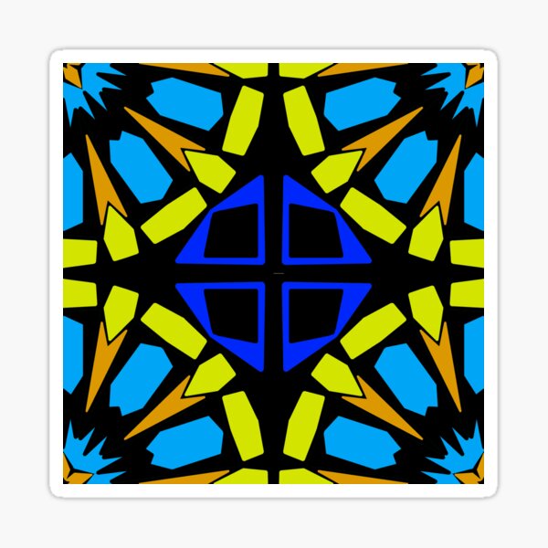 "Traditional zellige high contrast design" Sticker for Sale by ...