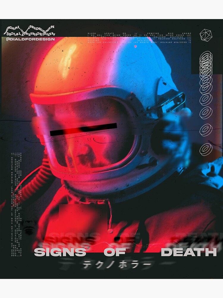 "techno-horror" Sticker for Sale by thereplicanttt | Redbubble