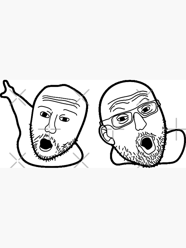 "Wojak Pointing Meme" Art Print for Sale by shumannn11 | Redbubble