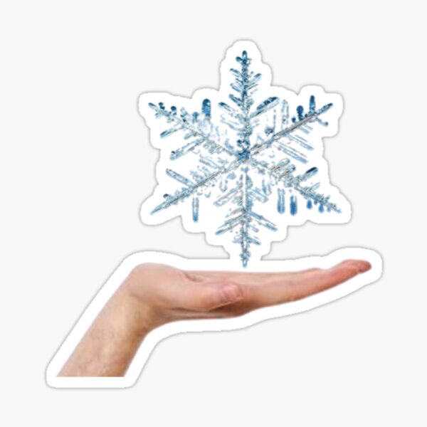 "Cryokinesis - Hand Holding Snowflake" Sticker for Sale by Rosa0506 ...
