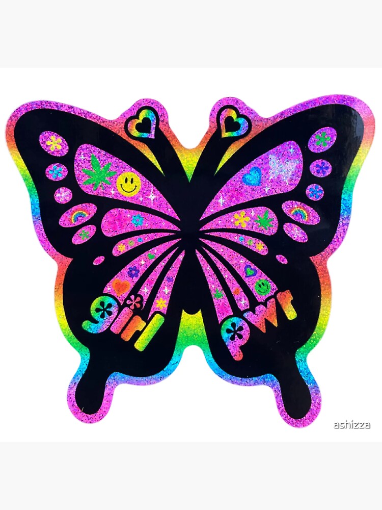 "girl power butterfly hippie y2k ktidscore" Sticker for Sale by ashizza ...