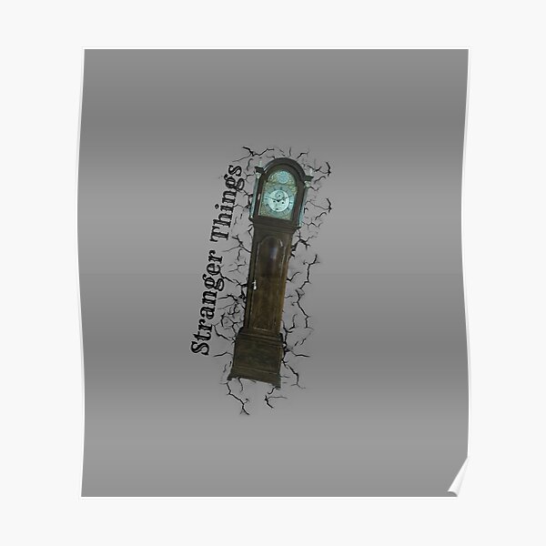 "stranger things - clock" Poster for Sale by no8design | Redbubble