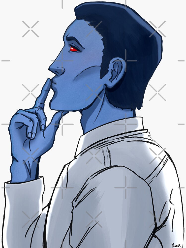 Art Expert Thrawn Sticker For Sale By Senaar Redbubble