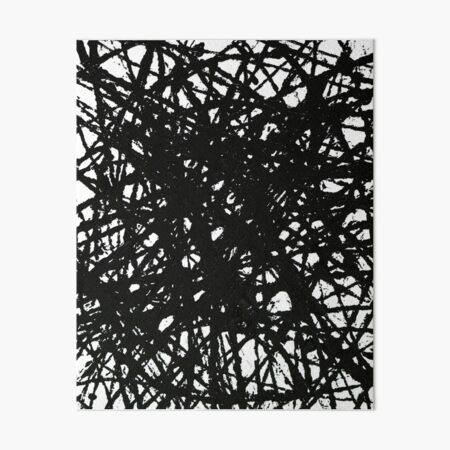 "Black Design inspired by Jackson Pollock art" Art Board Print for Sale ...