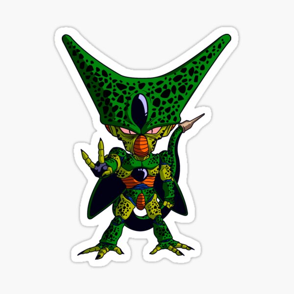 "Cell First Form Chibi" Sticker for Sale by MalteseArtist | Redbubble