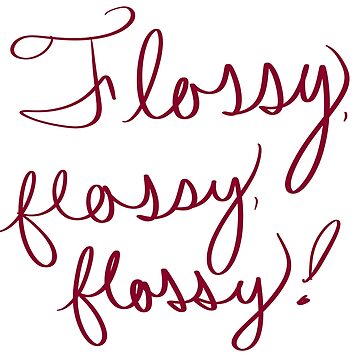 "Flossy " Sticker for Sale by abeink | Redbubble