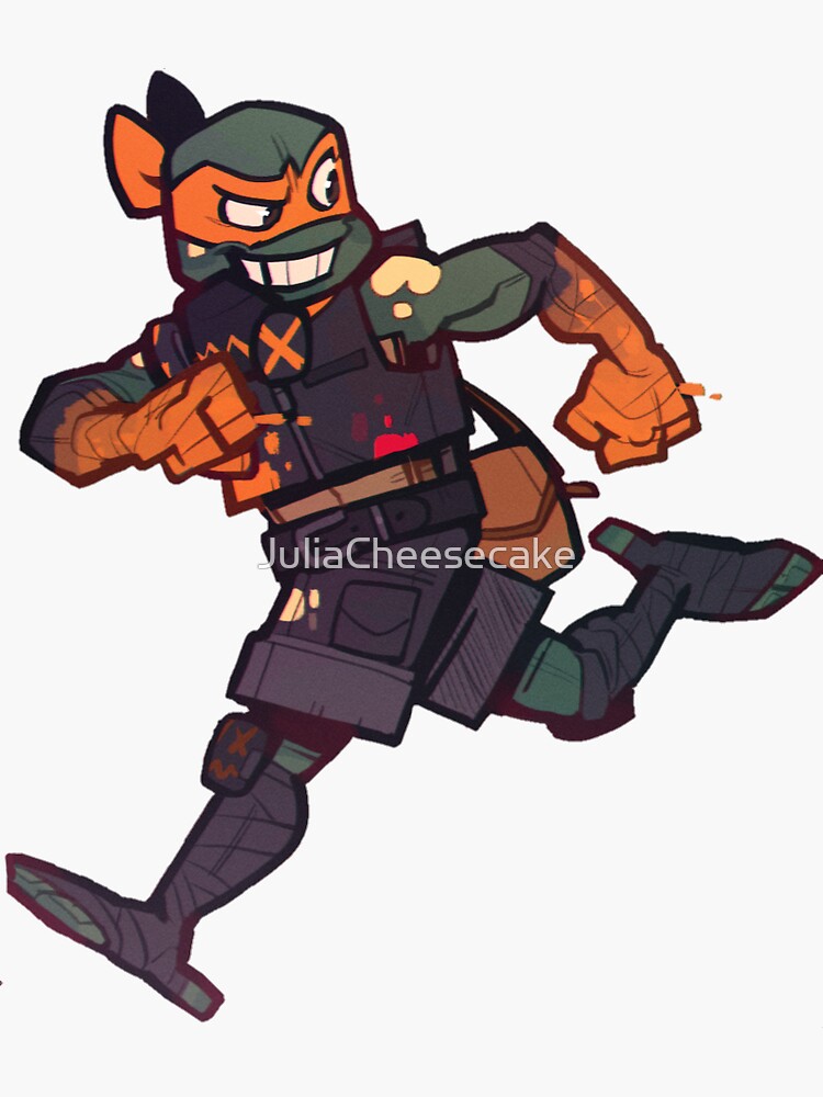 "Street artist mikey running" Sticker by JuliaCheesecake | Redbubble