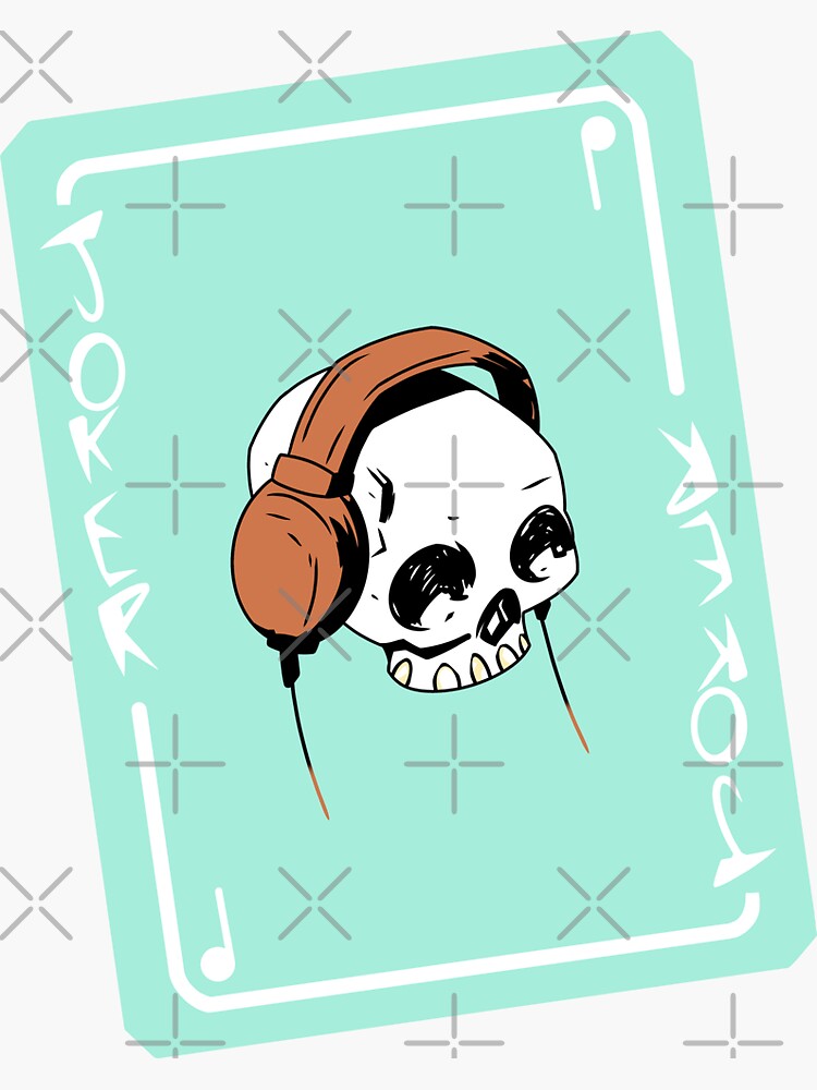 "Blue Joker Card" Sticker for Sale by Gouvinette | Redbubble