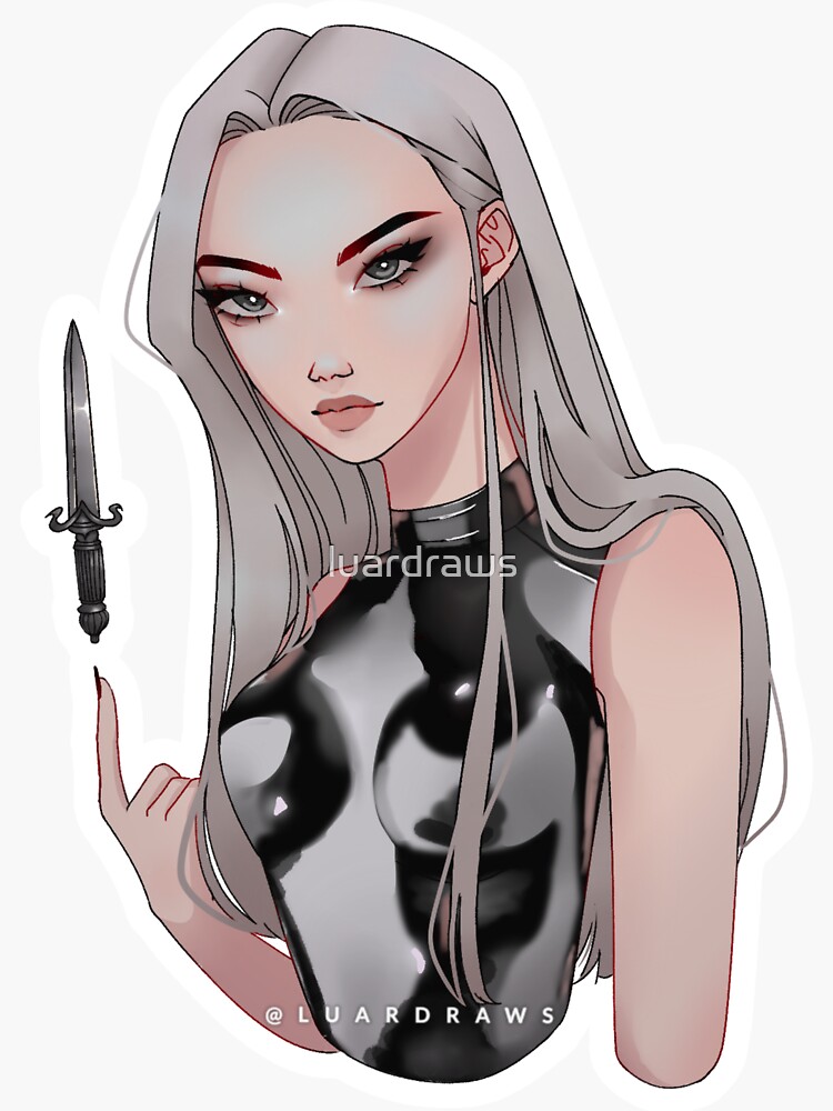 "Evangeline Samos" Sticker for Sale by luardraws | Redbubble