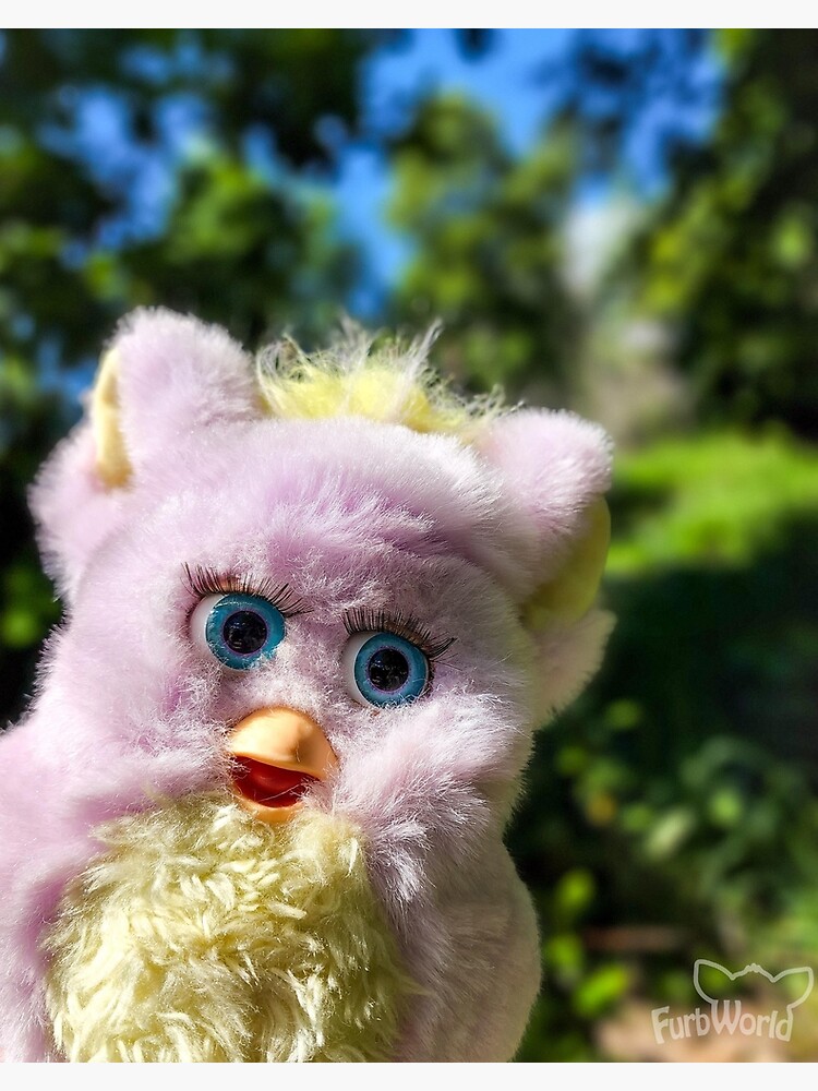 "Funky Furby Smiling in a Forest" Poster for Sale by furbworld | Redbubble
