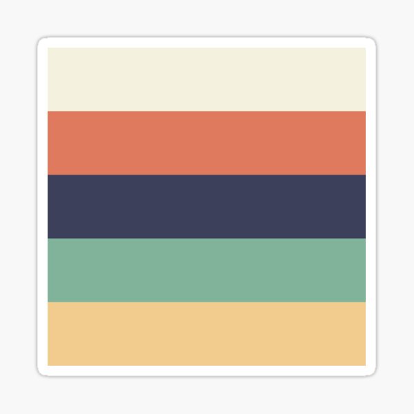 "Gen Z colour combination scheme " Sticker for Sale by SudhanshusDream ...