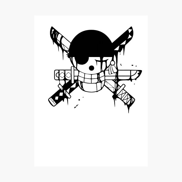 "Roronoa Zoro Pirate Hunter Flag" Photographic Print for Sale by ...