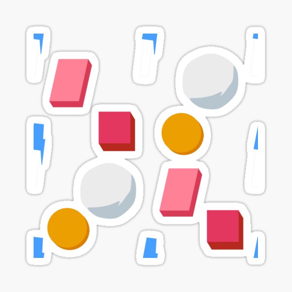 "Bfdi Pattern (No Background)" Sticker for Sale by MsBonnie | Redbubble