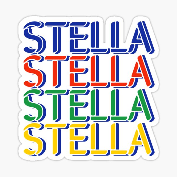 "Stella name" Sticker for Sale by ALAEEDDINEBHM | Redbubble