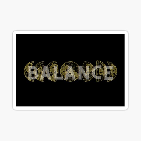 "balance" Sticker for Sale by Viralgemshop | Redbubble