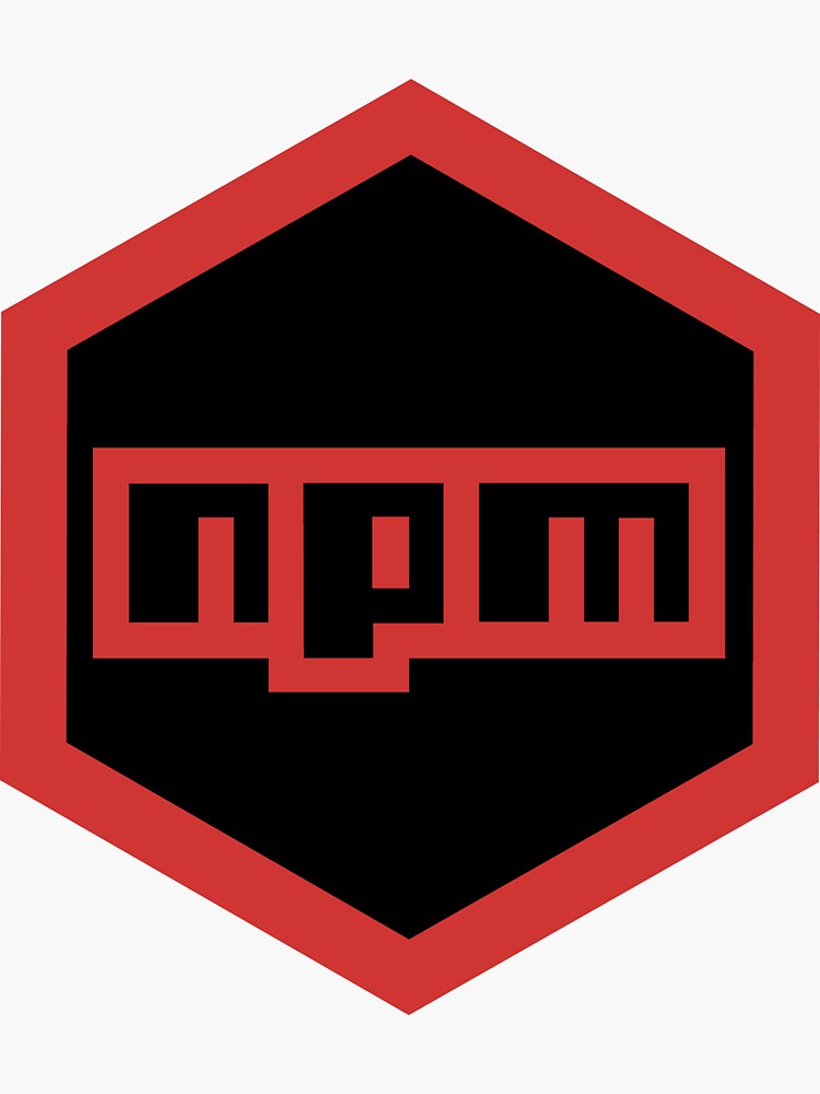 "NPM Sticker" Sticker for Sale by blakethedead | Redbubble