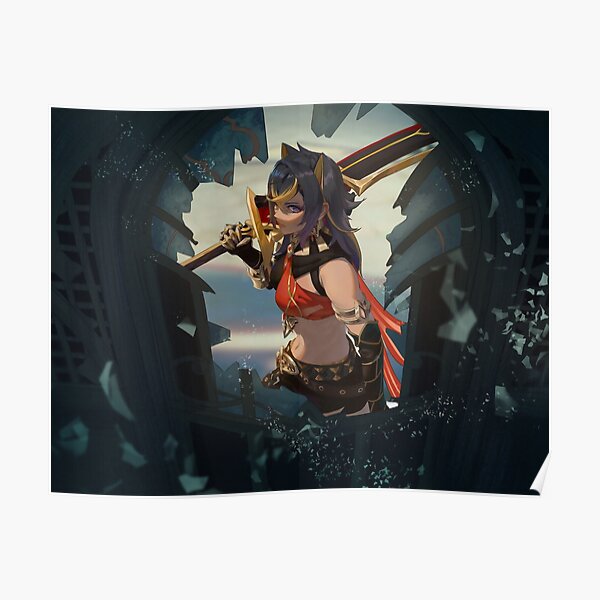 "Flame Mane Dehya Genshin Impact" Poster for Sale by genshinwaifus ...