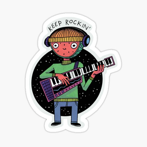 "Keep Rockin' " Sticker for Sale by toadboi | Redbubble