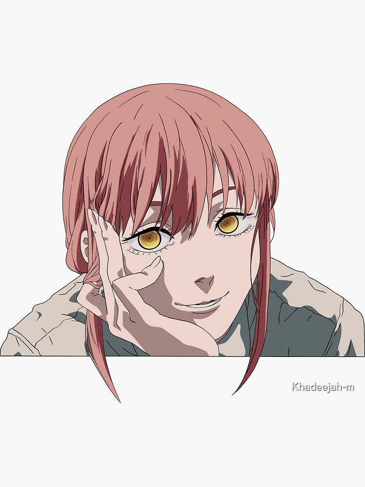 "Makima - Chainsaw man" Sticker for Sale by Khadeejah-m | Redbubble