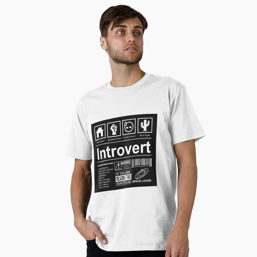 "Introvert" Sticker for Sale by Dargiula | Redbubble