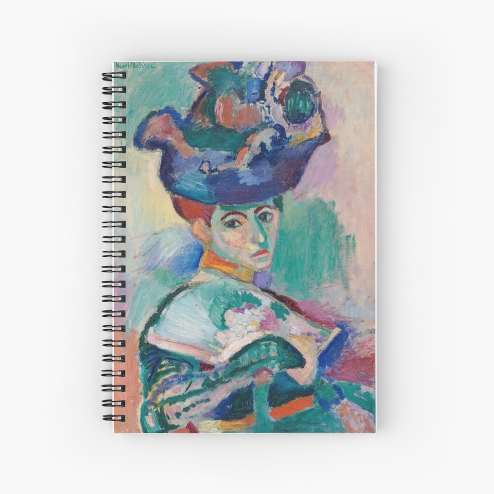 "Woman with a Hat - Henri Matisse" Spiral Notebook by LexBauer | Redbubble