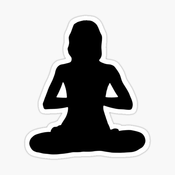 "Namaste" Sticker for Sale by RealmsBeyond | Redbubble