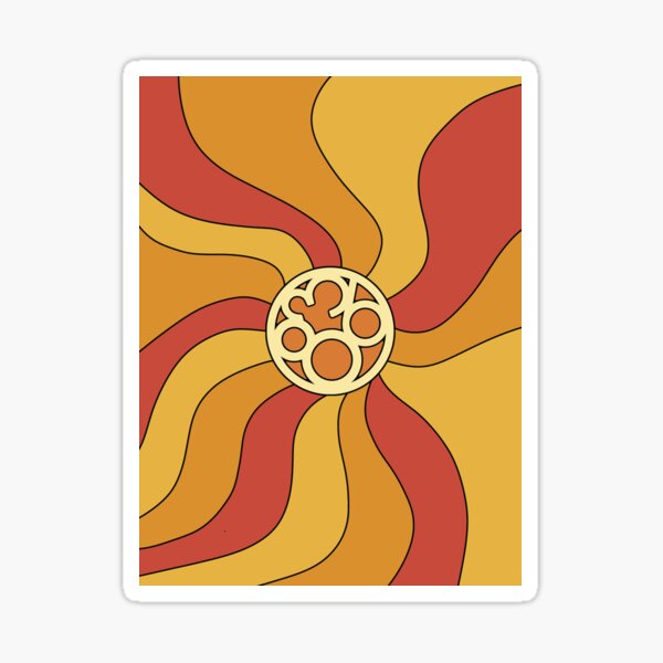 "Groovy Wave Project 863 Design Warm" Sticker for Sale by YOStudios ...