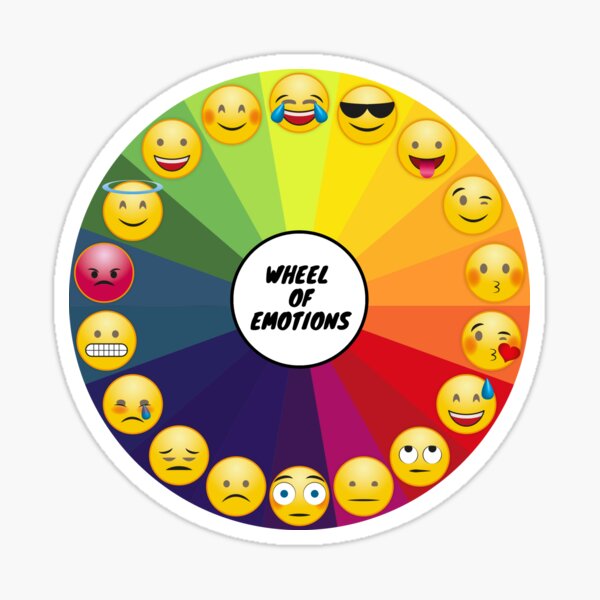 "Wheel of Emotions" Sticker for Sale by Aleksander37 | Redbubble