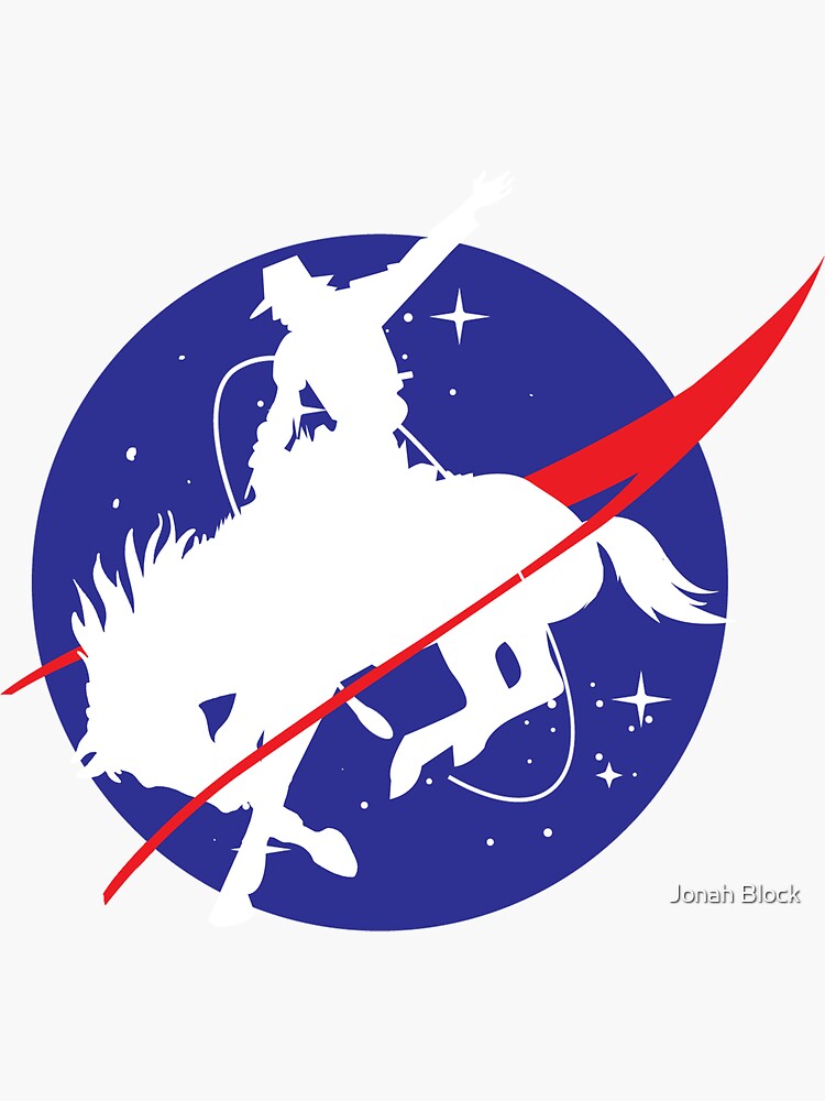 "space cowboy" Sticker for Sale by biotwist | Redbubble