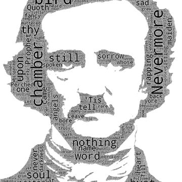 "Edgar Allan Poe "The Raven" Word Cloud" Art Board Print for Sale by ...