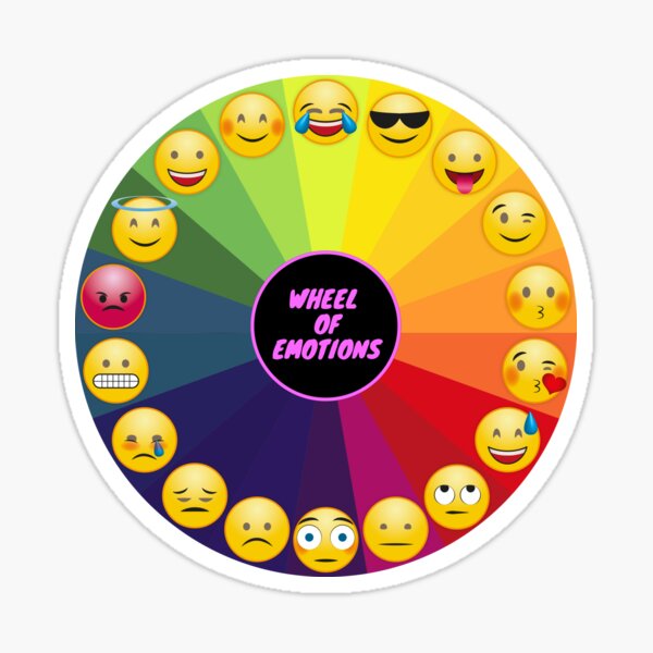"Wheel of Emotions" Sticker for Sale by Aleksander37 | Redbubble