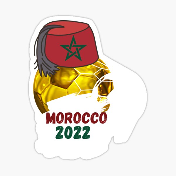 "Moroccan Flag Football " Sticker for Sale by superlola | Redbubble