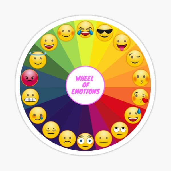 "Wheel of Emotions" Sticker for Sale by Aleksander37 | Redbubble