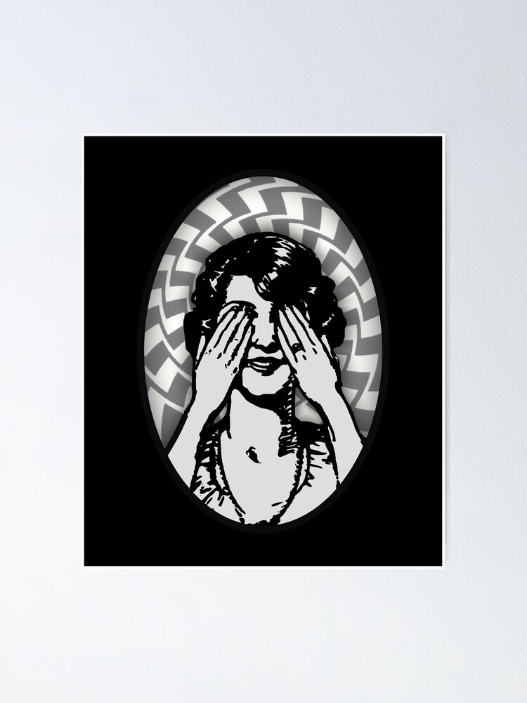 "eyeless girl in an oval optical illusion" Poster for Sale by OptLuv ...