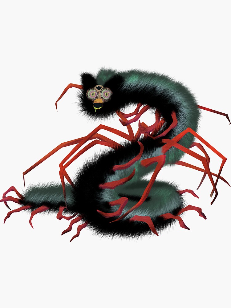 "Furby Centipede" Sticker for Sale by Jabberbonk | Redbubble