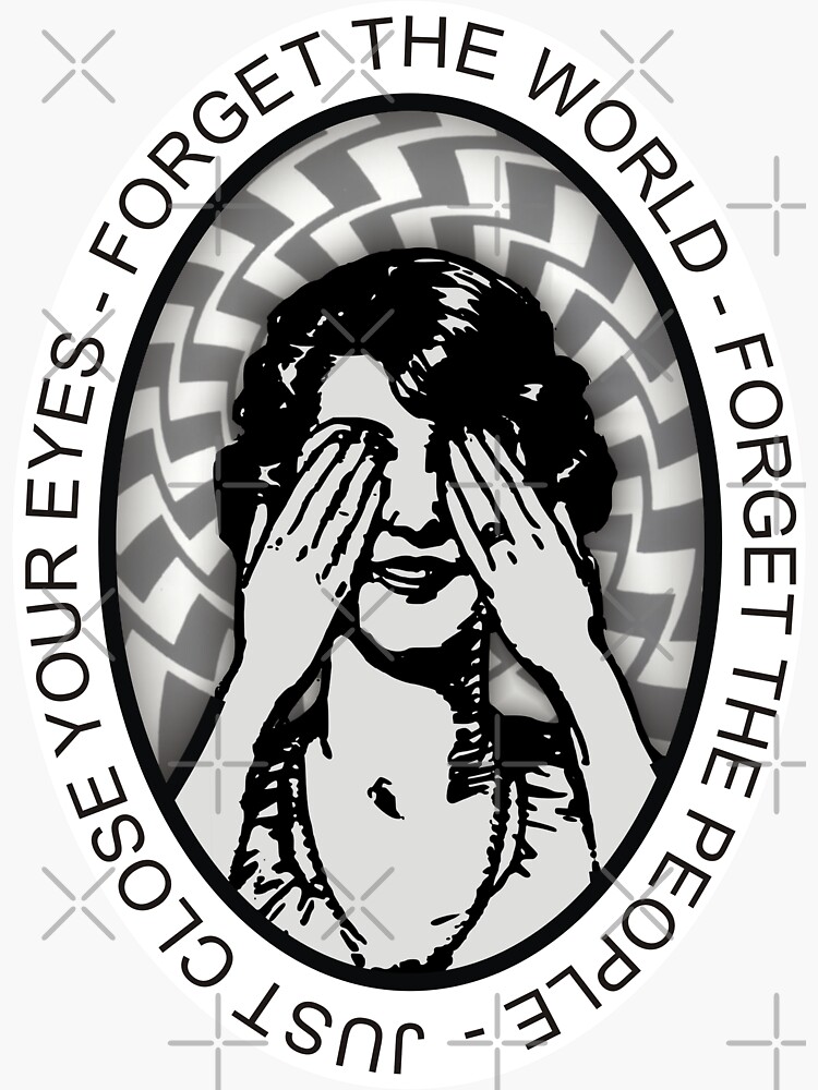 "just close your eyes - eye less girl in an oval optical illusion ...