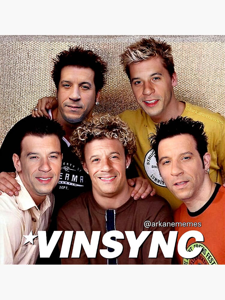 "*VINSYNC" Sticker for Sale by arkanememes | Redbubble
