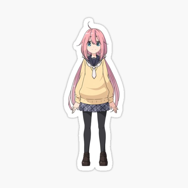 "Kagamihara Nadeshiko | Yuru Camp" Sticker for Sale by Yor-art | Redbubble
