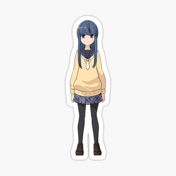 "rin chima | Yuru Camp" Sticker for Sale by Yor-art | Redbubble