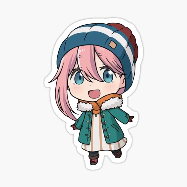 " Kagamihara Nadeshiko | Yuru Camp" Sticker for Sale by Yor-art | Redbubble