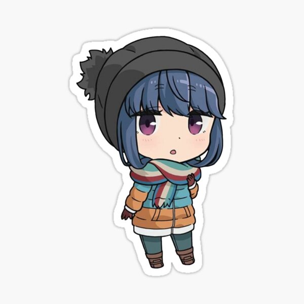 " rin chima | Yuru Camp" Sticker for Sale by Yor-art | Redbubble