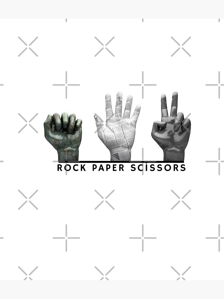 "Rock Paper Scissors" Poster for Sale by no8design | Redbubble
