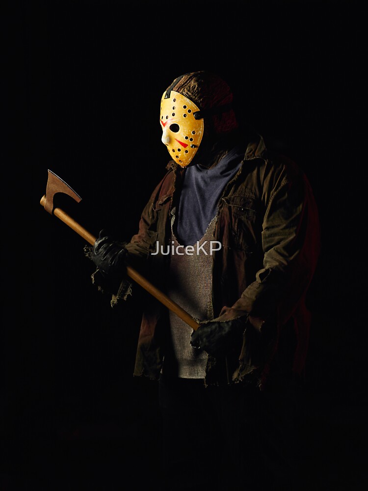 "Jason Voorhees with axe" Sticker for Sale by JuiceKP | Redbubble