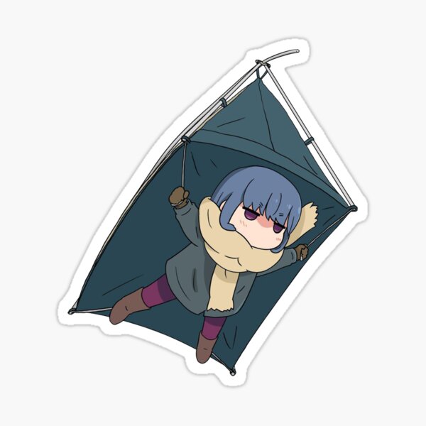 " rin chima | Yuru Camp" Sticker for Sale by Yor-art | Redbubble