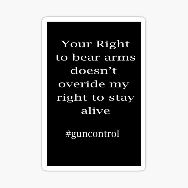 "Gun Control" Sticker for Sale by 1termtony | Redbubble