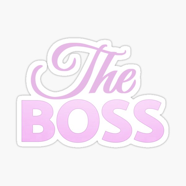 "The Boss" Sticker for Sale by MarinaGorban | Redbubble