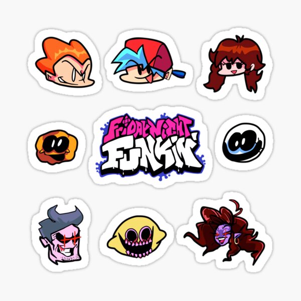 "Friday Night Funkin Music Stickers Set " Sticker for Sale by gorineanaidif | Redbubble