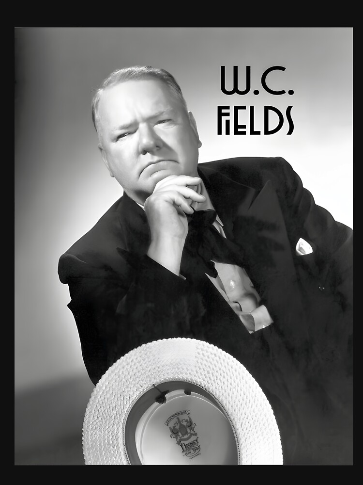 "W.C. Fields Classic " T-shirt for Sale by avasravyao | Redbubble | w c t-shirts - fields t ...