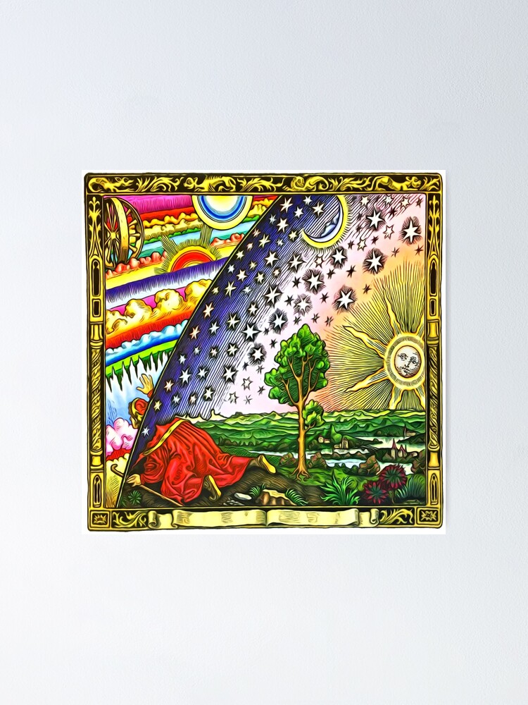 "The Flammarion Engraving (Full Colour)" Poster for Sale by ...